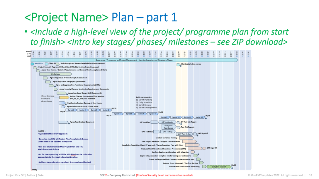 Project Programme Team Kick Off PowerPoint