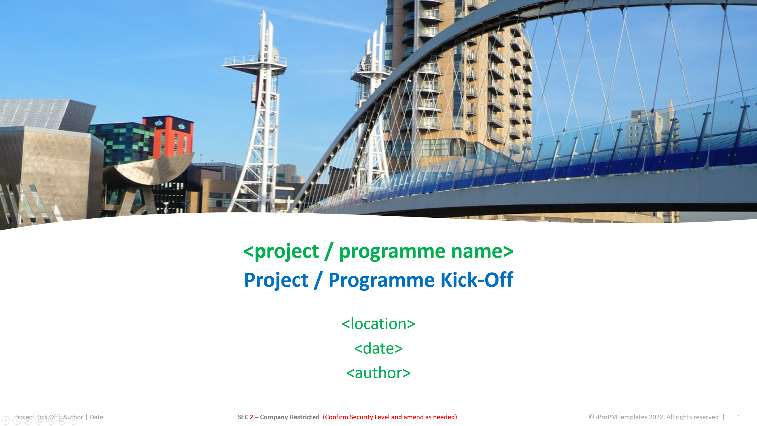 Project Programme Team Kick Off PowerPoint